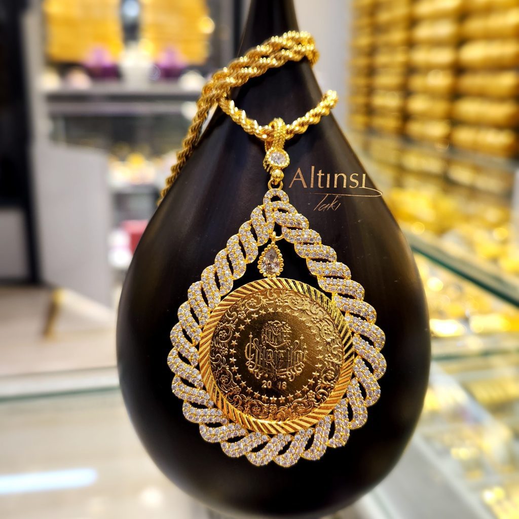 Altın Kaplama Tam Altınlı Kolye 0004 - Altınsı Takı